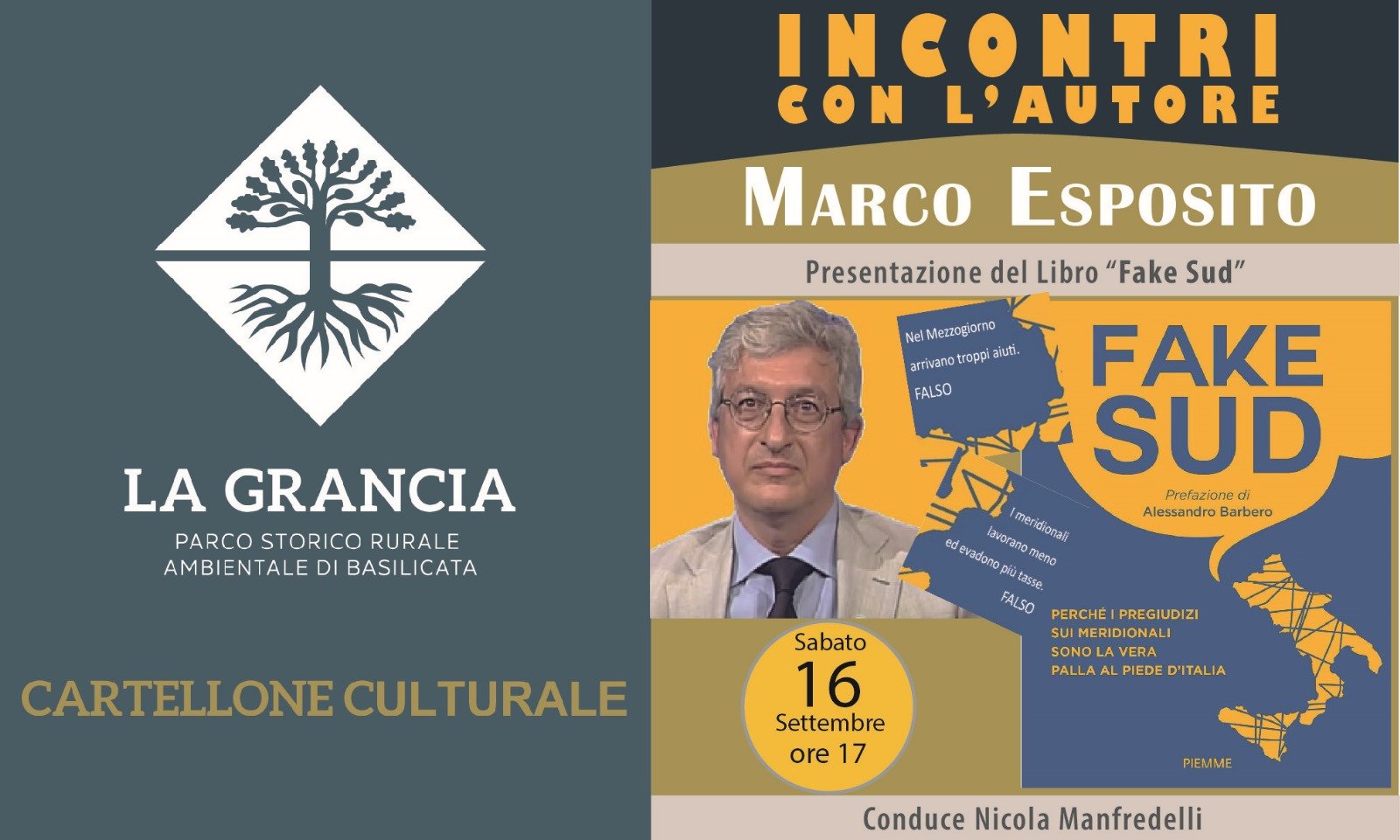Marco Esposito domani nel Parco della Grancia con il suo libro "Fake ...